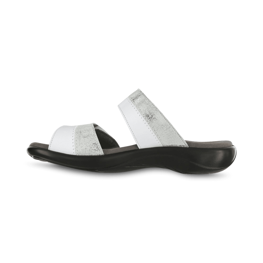 SAS Shoes Nudu Slide White / Silver: Comfort Women's Sandals